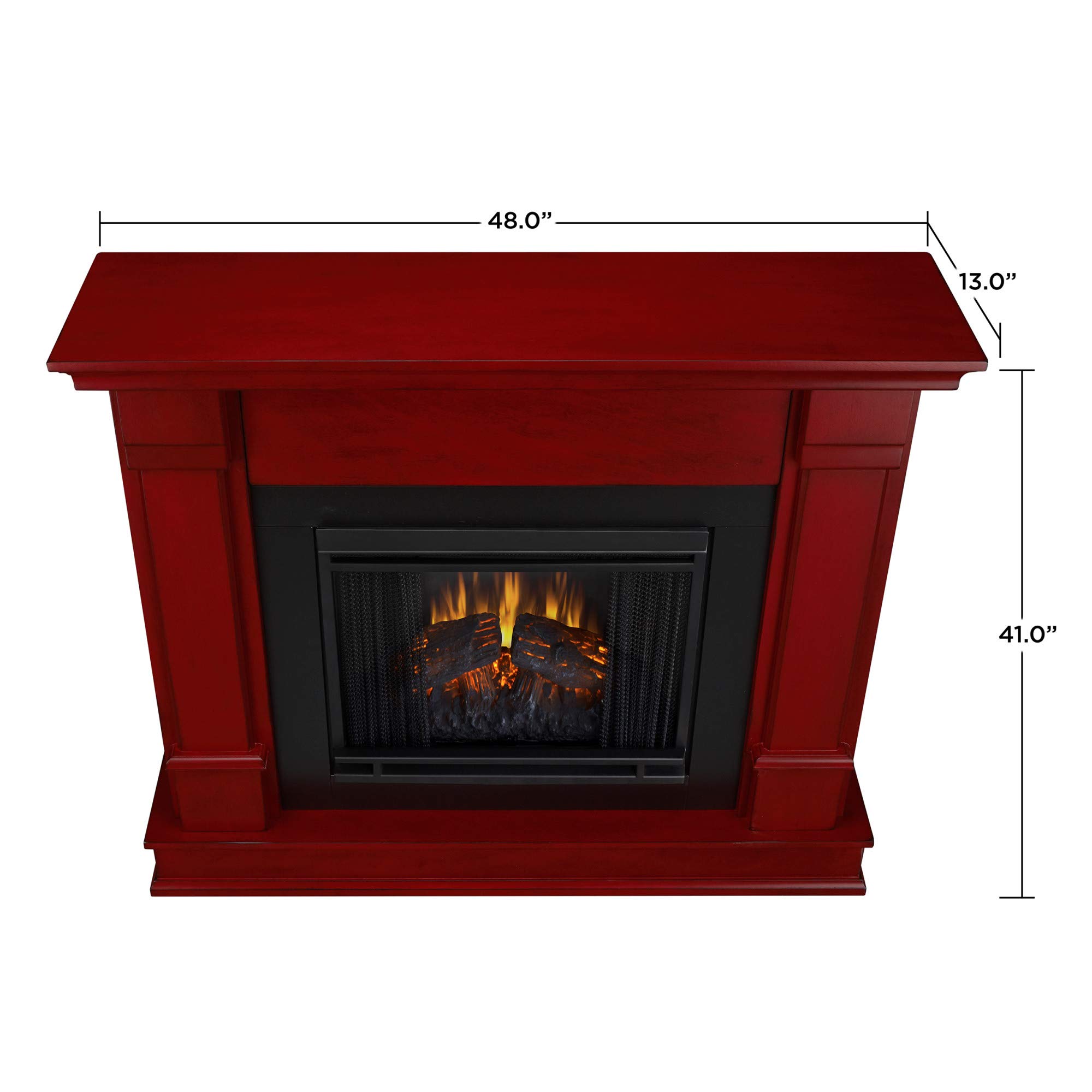 Real Flame G8600E-W Silverton Electric Fireplace, Medium, White