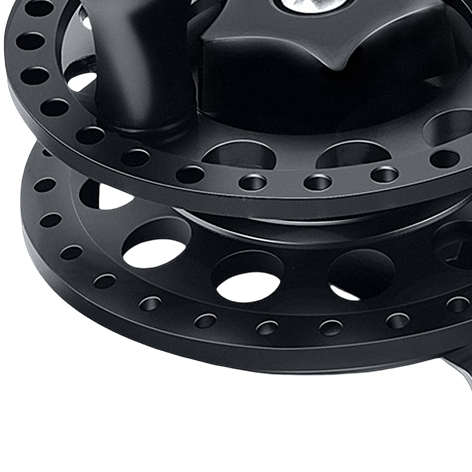 Smalibal Fly Reel Portable Smooth Lightweight Professional Baitcasting Fishing Reel Fishing Gear Black