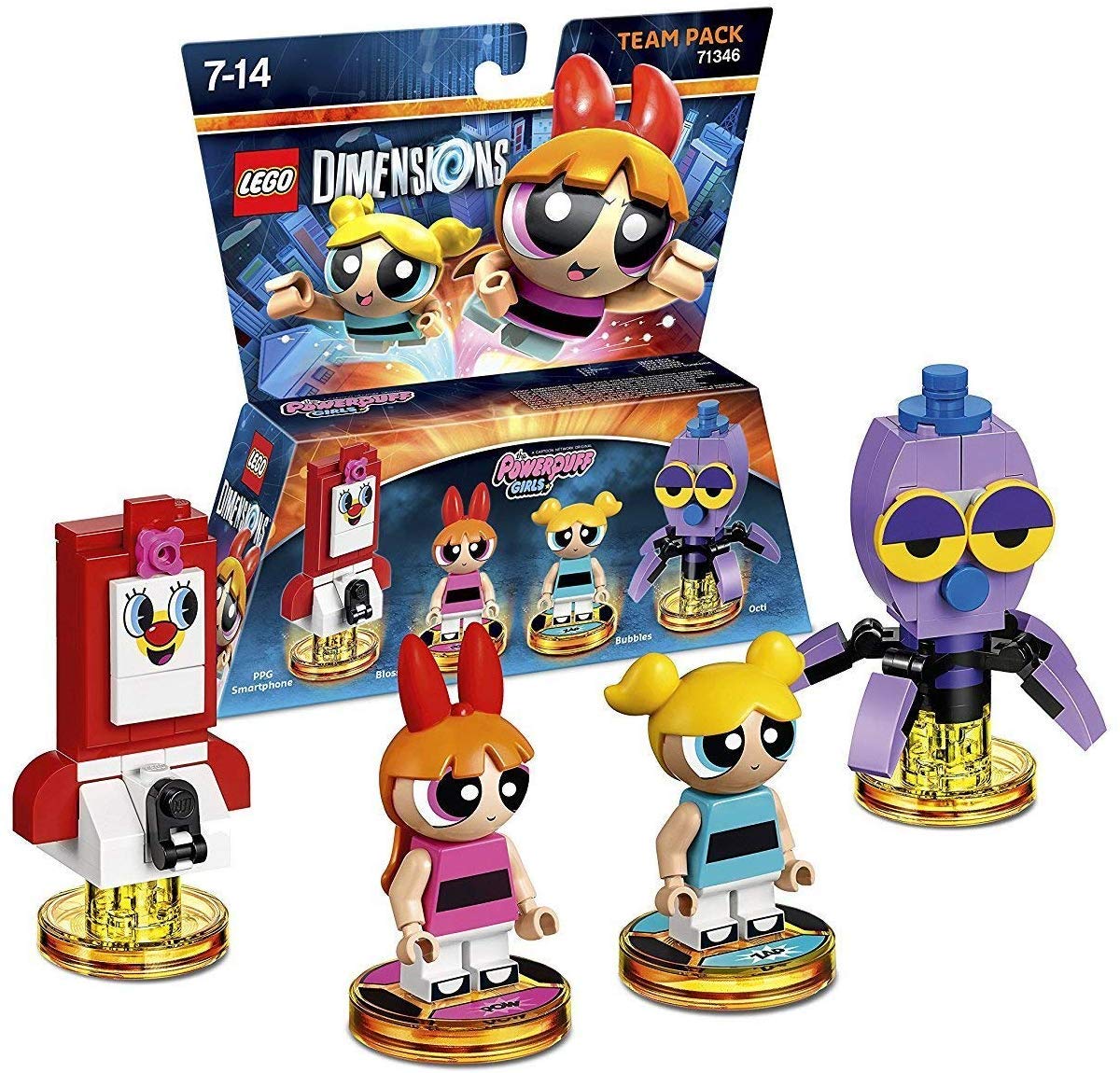 Lego Dimensions Starter Pack + PowerPuff Girls Team Pack + Portal 2 Level Pack + Fantastic Beasts Tina Goldstein Fun Pack for Xbox One