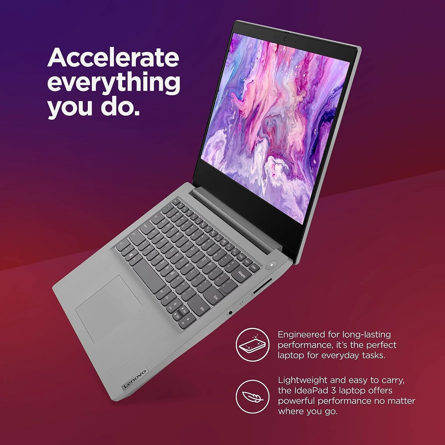 Lenovo 2023 Newest Ideapad 3i Laptop, 14" FHD Display, Intel Core i3-1115G4 Processor, 8GB RAM, 128GB SSD, Intel UHD Graphics, Bluetooth, Webcam, Windows 11 in S Mode, Bundle with JAWFOAL