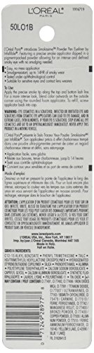 L'Oréal Paris Infallible Smokissime Powder Eyeliner Pen, Black Smoke, 0.032 oz. (Packaging May Vary)