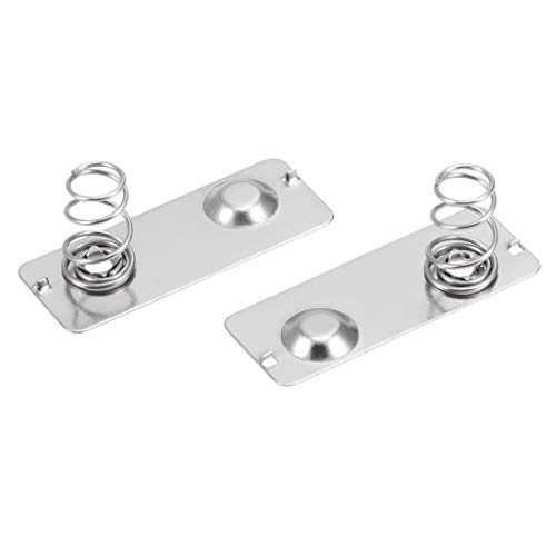 uxcell 20Pcs AA Battery Negative to Positive Conversion Spring Contact Nickeling Plate 29mmx11mm