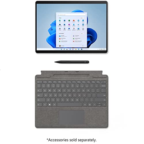 Microsoft Surface Pro X DU8-00001 13" SQ1 8GB/128GB Touch Tablet Computer, Platinum (Renewed)