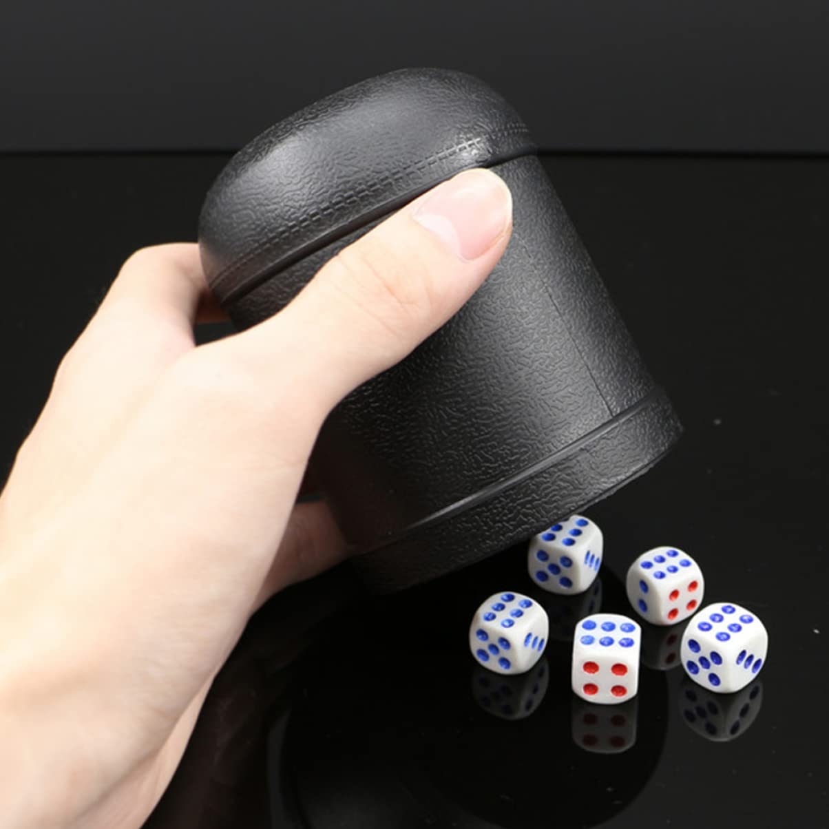 Toyvian Leather Dice Cups 20 PCS Dice Cups Dice Shaker Cup Professional Dice Cups Plastic Shaker Dice Vintage Dice Cups Black Leather Dice Cups for Dice Games