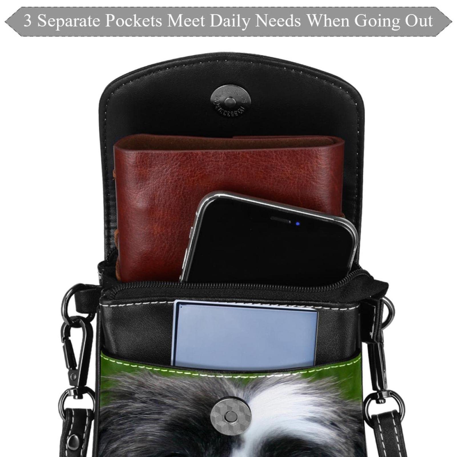 Small Crossbody Cell Phone Purse Wallet for Women Shih Tzu Dog Puppy