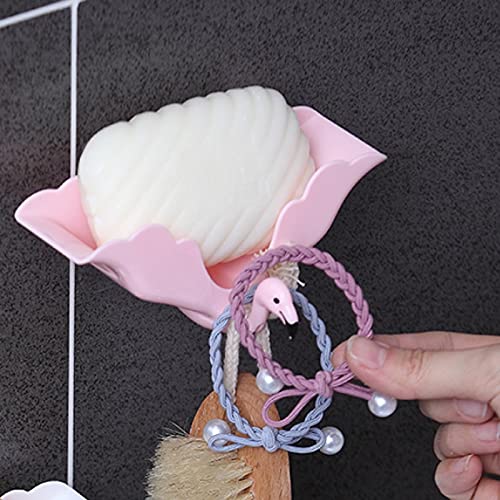 PLMM soap Box, Soap Box Application for Draining Soap Dish, Can Be Placed in The Table, Bathtub, Shower Soap Tray and Other Places.(13.5 * 5.5 * 4cm)