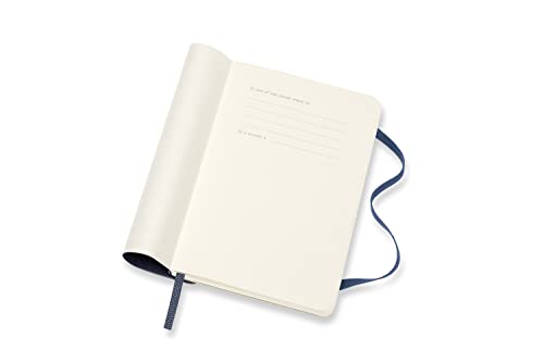 Moleskine Classic 12 Month 2022 Weekly Horizontal Planner, Soft Cover, Pocket (3.5" x 5.5"), Sapphire Blue