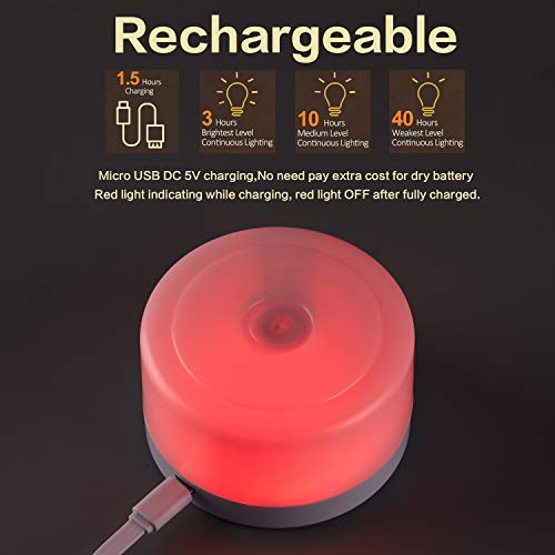 S SELDORAUK Touch Night Lights for Kids with Dimming Function, Rechargeable Baby Nursery Night Light, Dimmable Bedside Lamp for Breastfeeding and Sleep (Warm White, 1Pack)