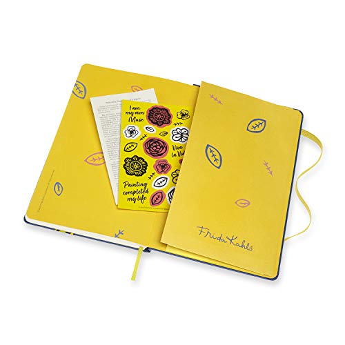 Moleskine Limited Collectors Edition Frida Kahlo, Large, Blue, Plain (5 x 8.25), 8056420853544