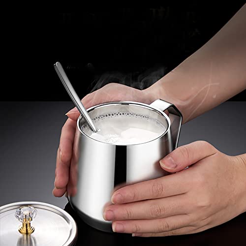 SANQIAHOME 14 Oz Classic Double Layer Anti Scalding Stainless Steel Mug, 2 Pieces/Set