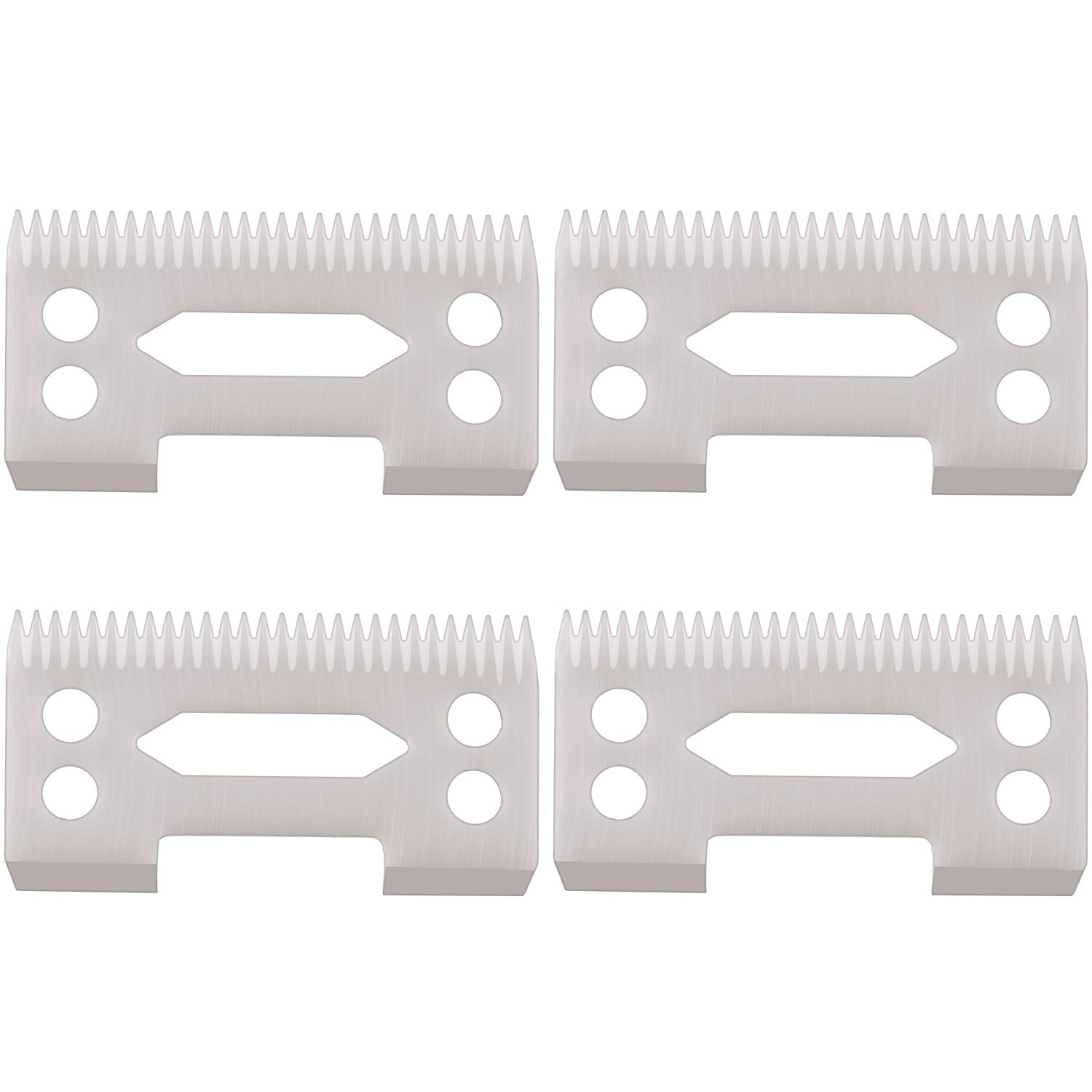 Leinuosen 4 Pieces Ceramic Cutter Blade Ceramic Replacement Cutter Ceramic Clipper Blade Replacement Cutter 2-Hole Clipper