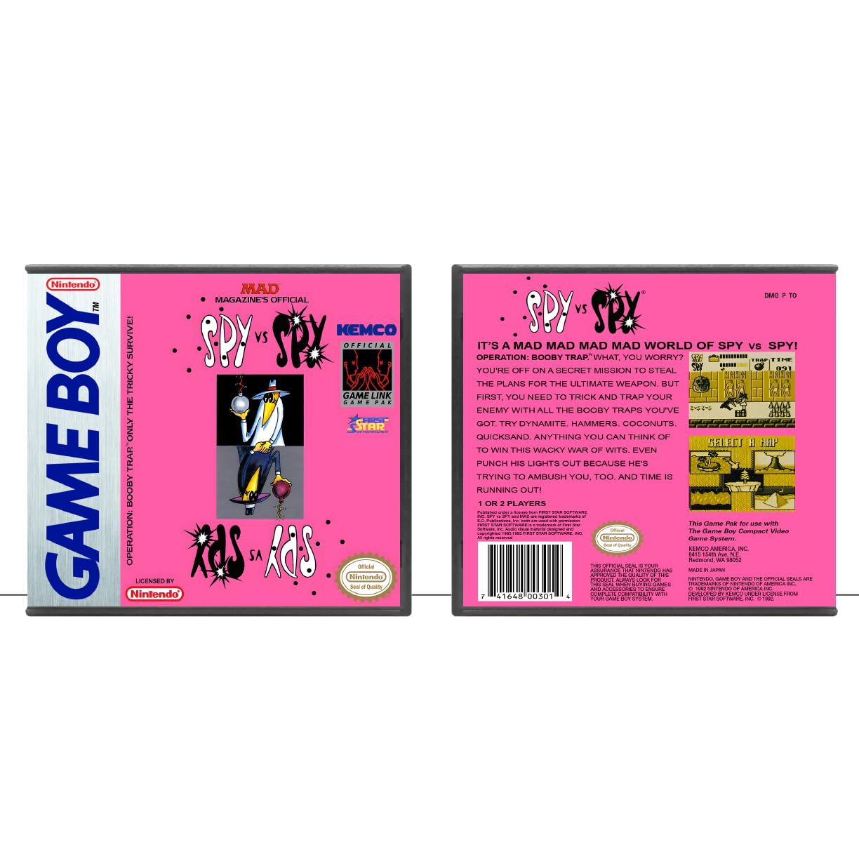 Spy vs. Spy: Operation Boobytrap | (GB) Game Boy - Game Case Only - No Game
