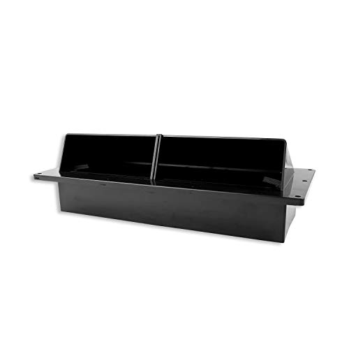 Leisure Coachworks RV Exhaust Vent Cover - RV Range Hood Vent/RV Range Hood Cover (1-Pack Black)