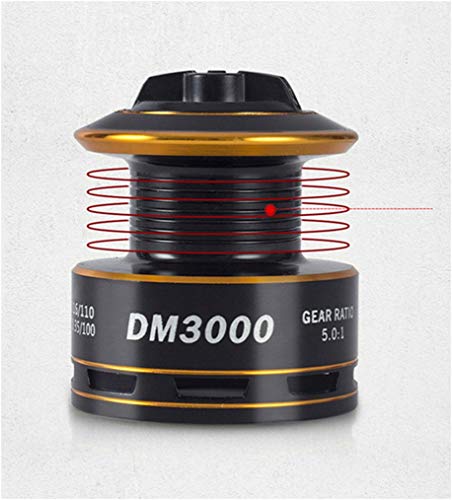 LLJPYX7L Fast Fishing Reel, Suitable for Beginners, Compact and Powerful Fishing Reel, Left/Right Interchangeable Handle, 10BB Durable Bearing 4.7:1 Gear Ratio (Size : 6000)