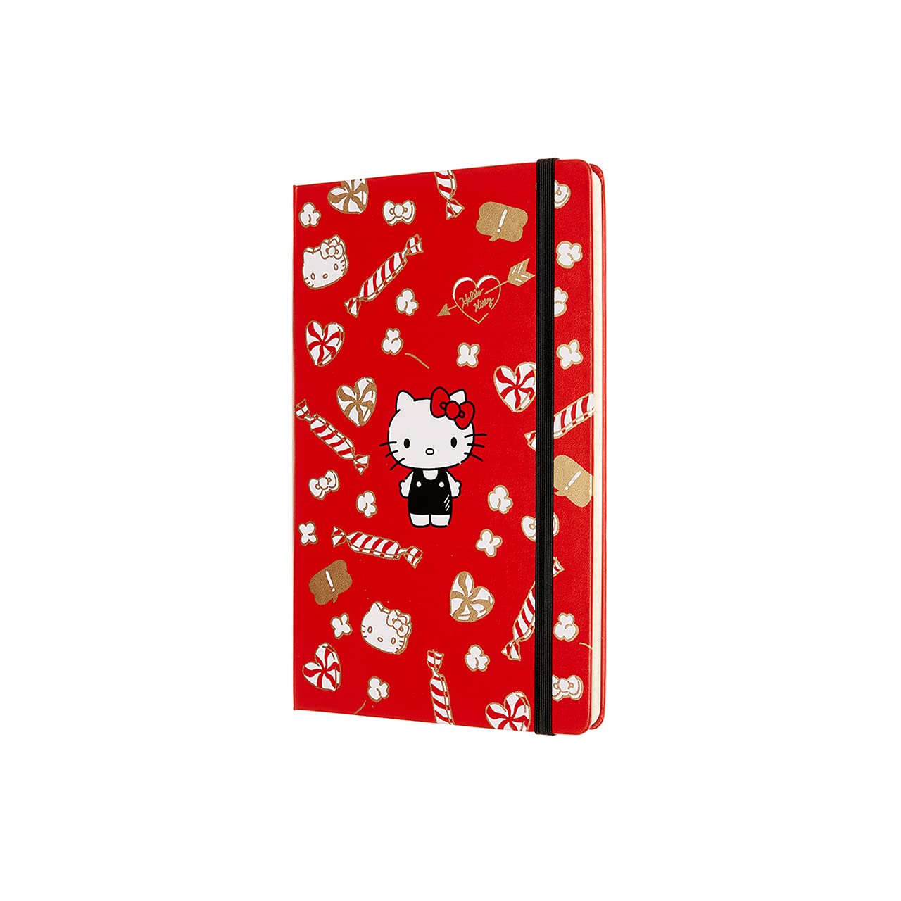 Moleskine Limited Edition Hello Kitty Notebook, Hard Cover, Large (5" x 8.25") Ruled/Lined, Red, 240 Pages