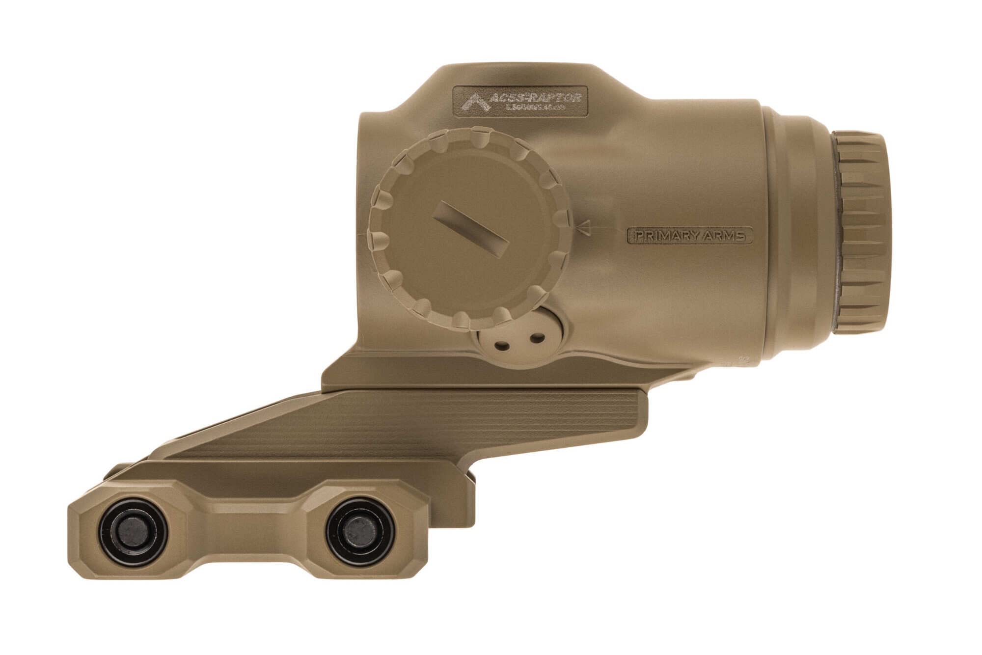 Primary Arms SLX 3X MicroPrism with Red Illuminated ACSS Raptor 7.62/300BO Reticle - Yard - FDE