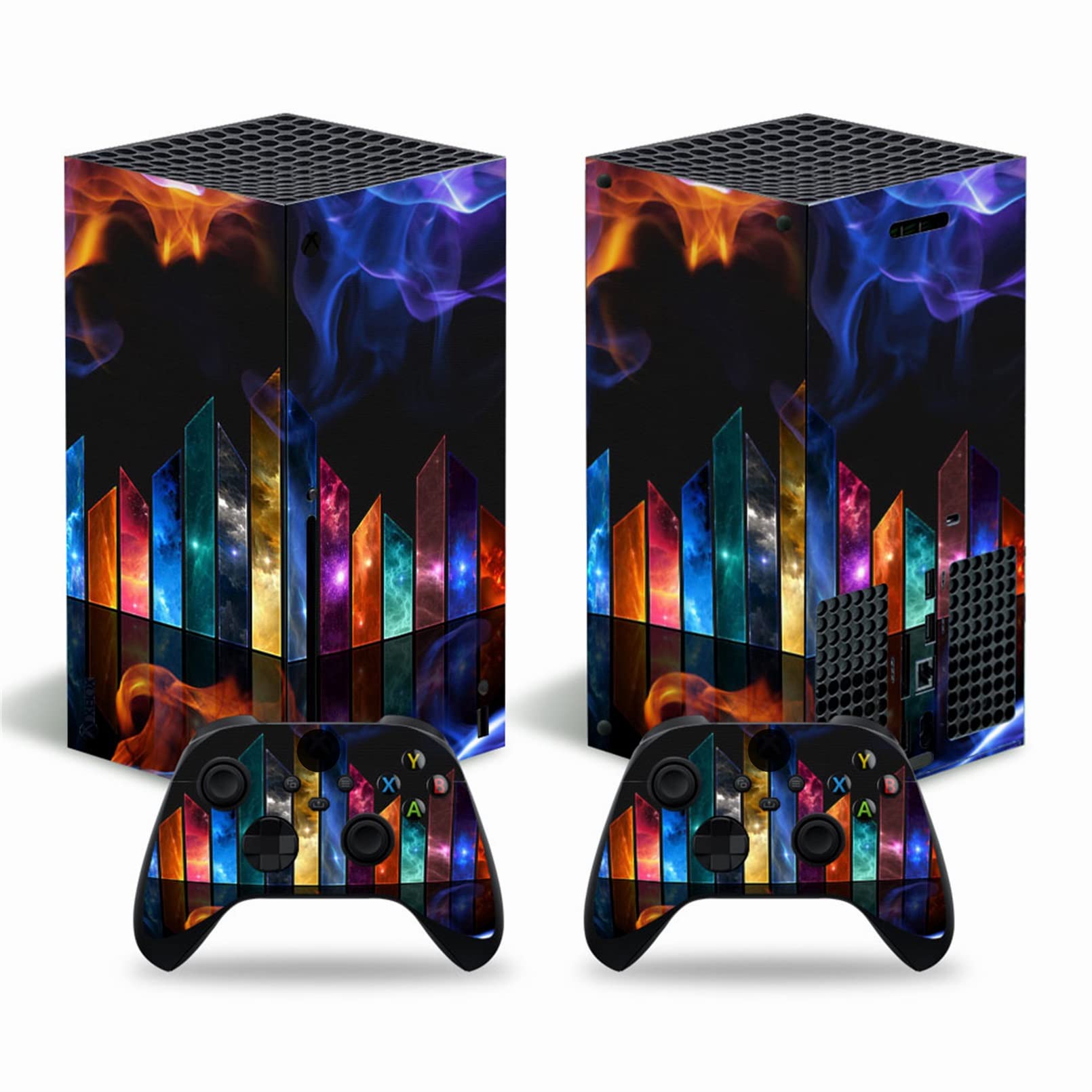 Top factory Skin Decal Protective Vinyl Skin Decal Cover for Series X Console Skins Wrap Sticker with Two Free Wireless Controller Decals 27002 Decal