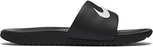 NIKE Kids' Kawa Slide (GS/PS) Athletic Sandal (5 Big Kid, Black/White/Black, numeric_5)
