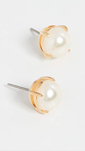 Lele Sadoughi Women's Ashford Imitation Pearl Studs, Ivory Pearl, Off White, Gold, One Size