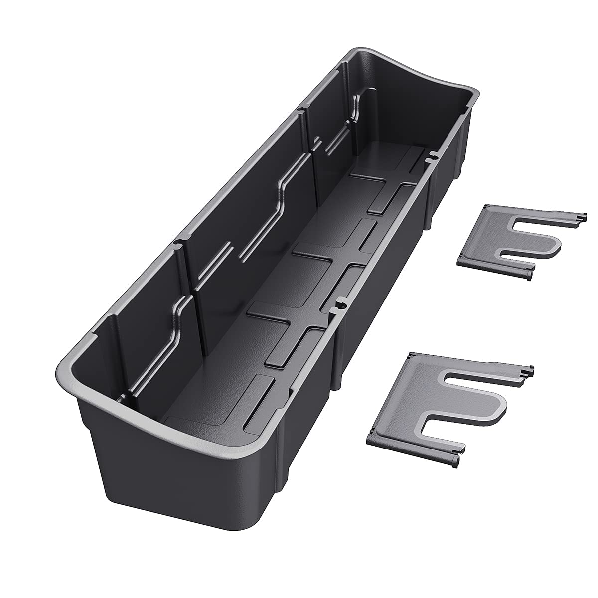 Lyon cover Elaborate Manufacturing Underseat Storage Box for 2015-2020 Ford150,2017-2020 Ford250/350/450/550丨Crew Cab 丨Ultimate Space enjoyment丨True Black Texture