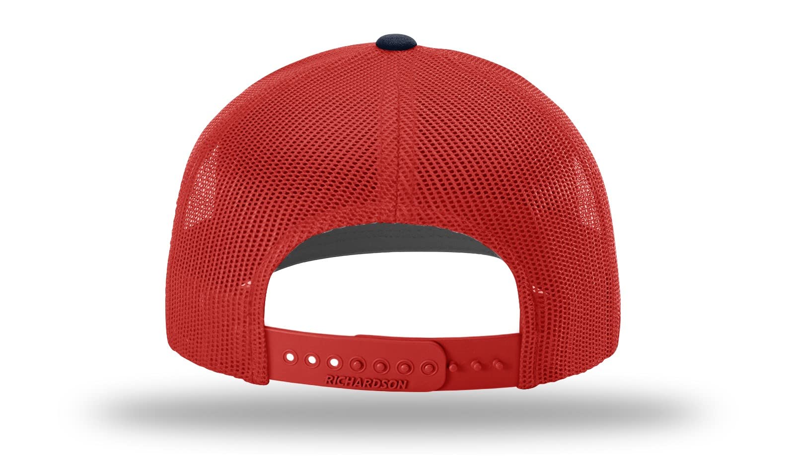 Richardson 112 Trucker Hat Snapback Custom (Navy/Red)