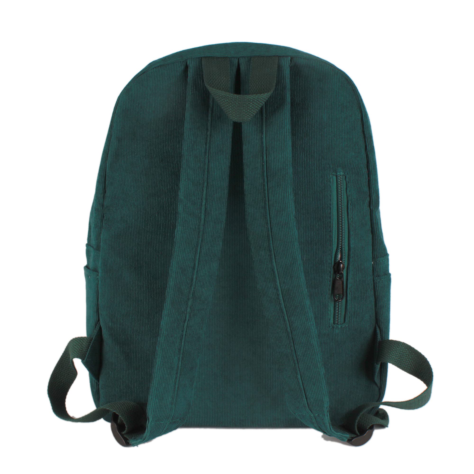 Monique Women Large Solid Color Corduroy Backpack Casual Daypack Shoulders Bag