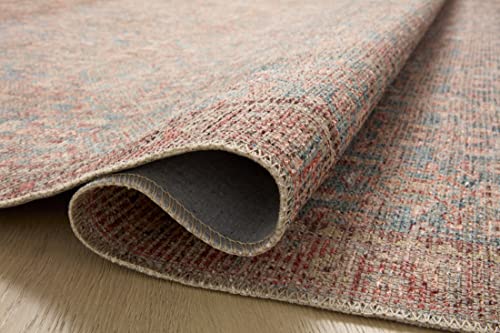 Loloi Angela Rose x Aubrey Blue/Terracotta 5'-0" x 7'-0" Area Rug