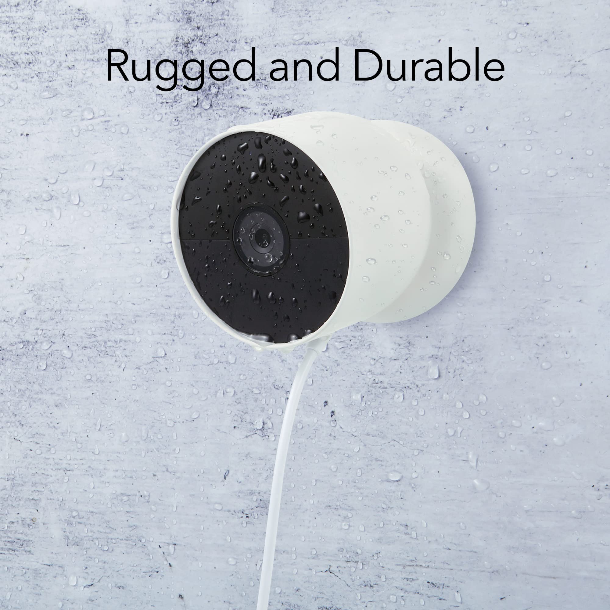 Wasserstein Bundle - 2-Pack Power Cable & Anti-Theft Mount Compatible with Google Nest Cam (Battery) - (Nest Cam NOT Included)