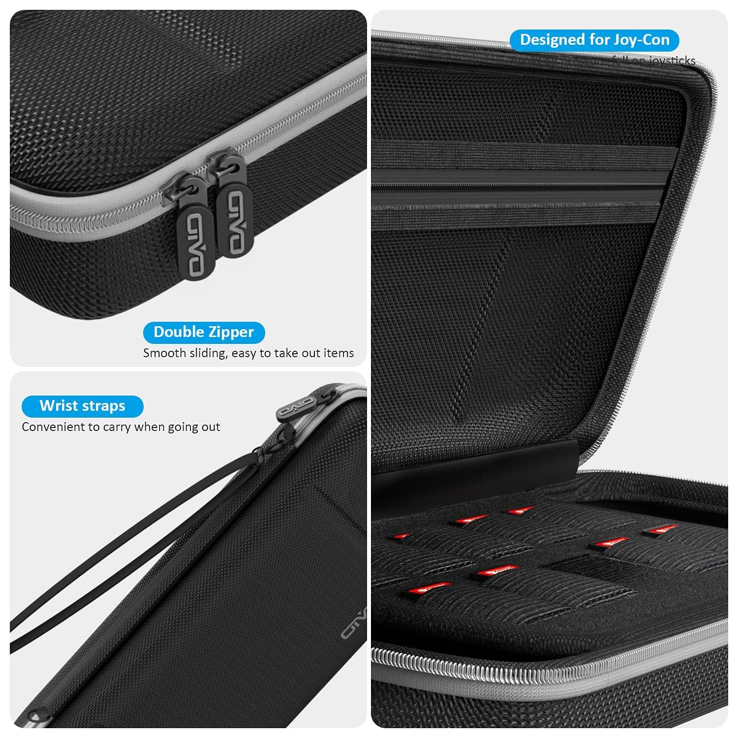 OIVO Switch OLED Case for Switch OLED New Model, Large Capacity Switch Carrying Case Portable Travel Hard Case with Game Card Storage Slots Compatible with Nintendo Switch/OLED Model