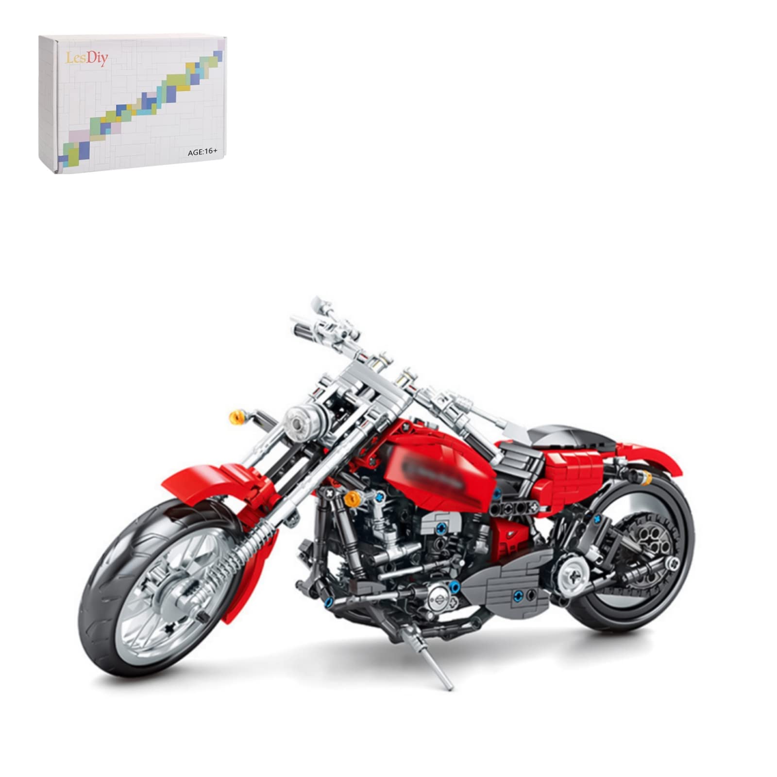 Topoo Motorcycle Model Building Kit Motobike Model Building Toy Set Compatible with Lego technic Creative Idea for Kids and Adults - 782 PCS