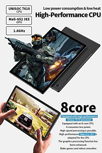 Tablet Android 11 128GB Tablets, TECLAST M40S 10 inch Android 5G Dual WiFi Gaming Tablet, 4GB RAM 1TB Expand Tablet, 8-Core Tablets with 1920x1200 FHD, 2.4G+5G Wi-Fi, GPS, Bluetooth, 6000mAh Tablet PC