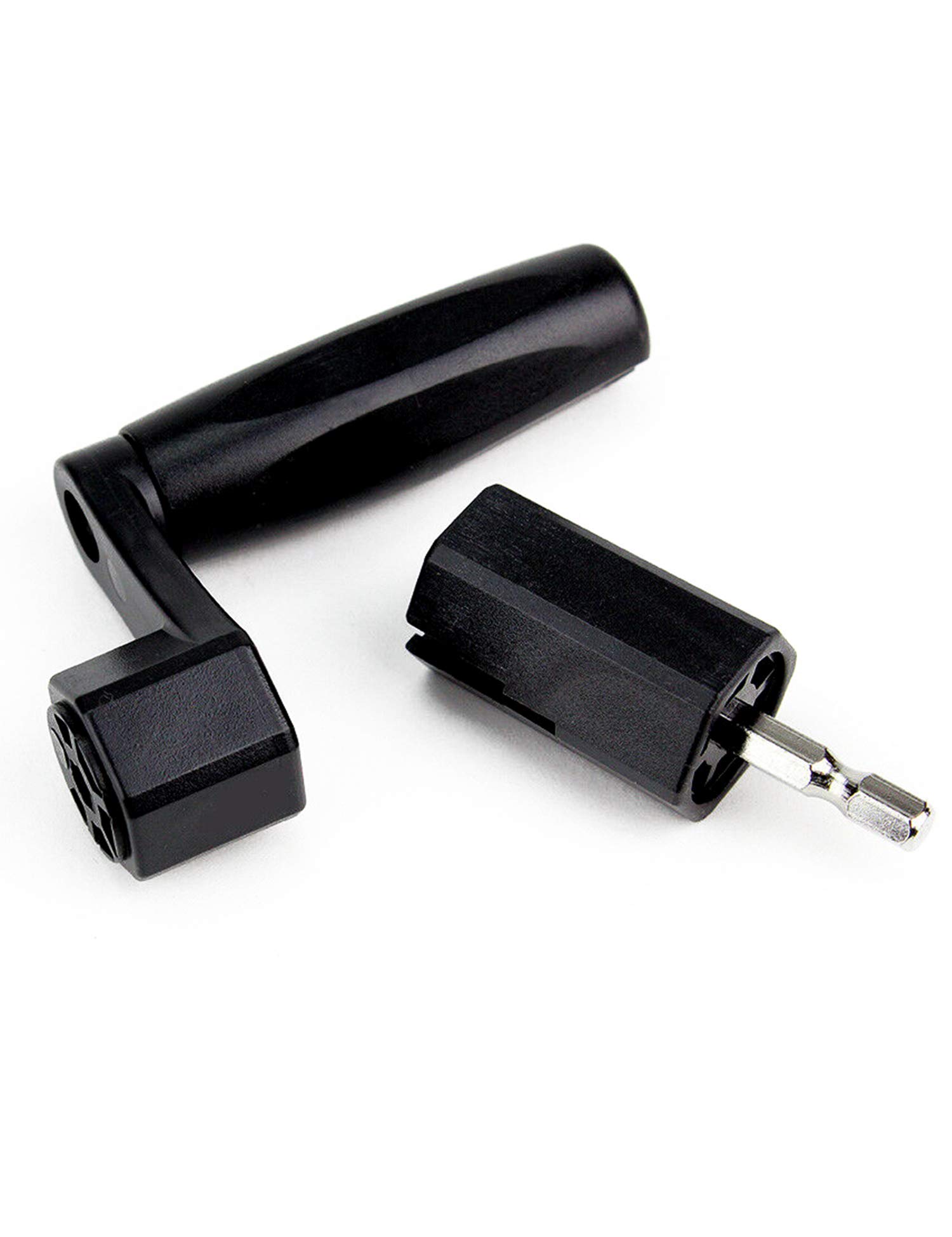 Metallor Multifunction Guitar String Winder Bridge Pin Remover Speed Peg Puller for Guitar Bass Banjo Mandolin Ukulele and More String Instruments Black.