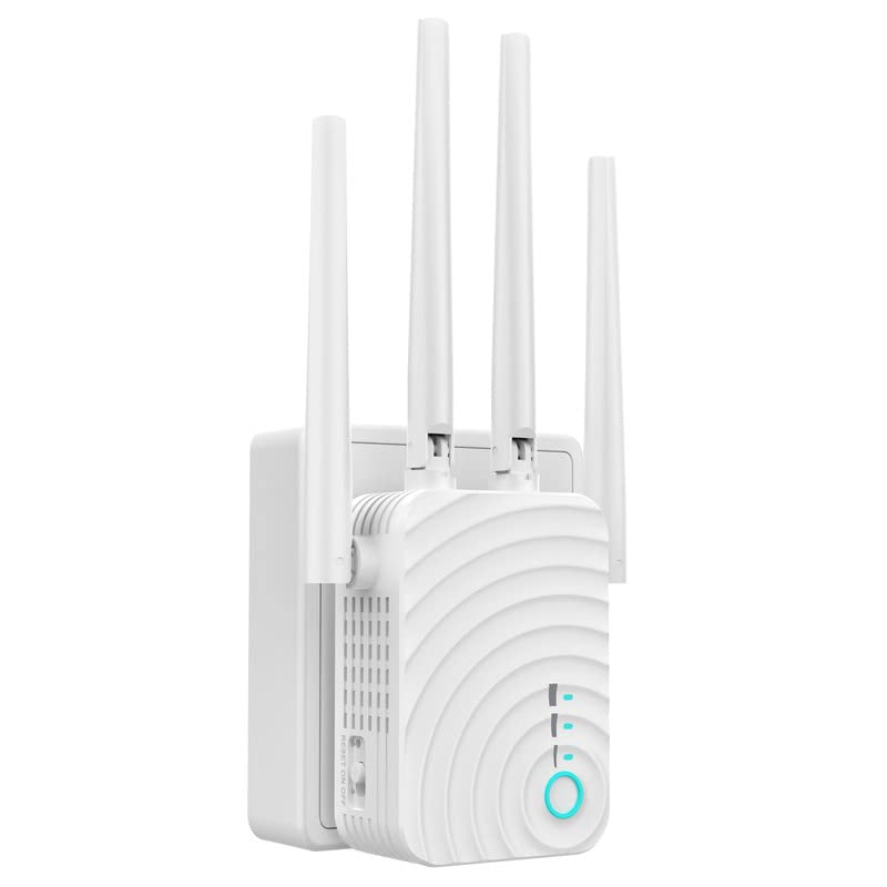 WiFi Extender Signal Range Booster, Cover Up to 8500Sq.ft & 45 Devices for Home, 1200Mbps Dual Band 5G&2.4G WiFi Repeater with Ethernet Port, Support Repeater/AP/Router Mode