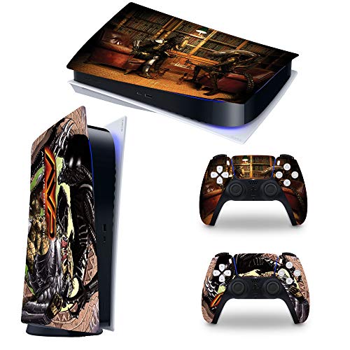 Monster Space - PS5 Standard Edition Skin Console and 2 Controller, Vinyl Decal Sticker Full Cover Protective