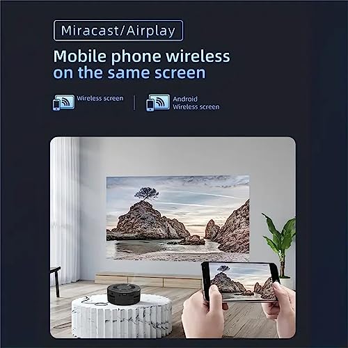 Mini Projector, Portable 1080P HD Projector, Indoor Outdoor Home Movie LED Video Projector, WIFI Movie Projector With USB HDMI Port And Remote Control