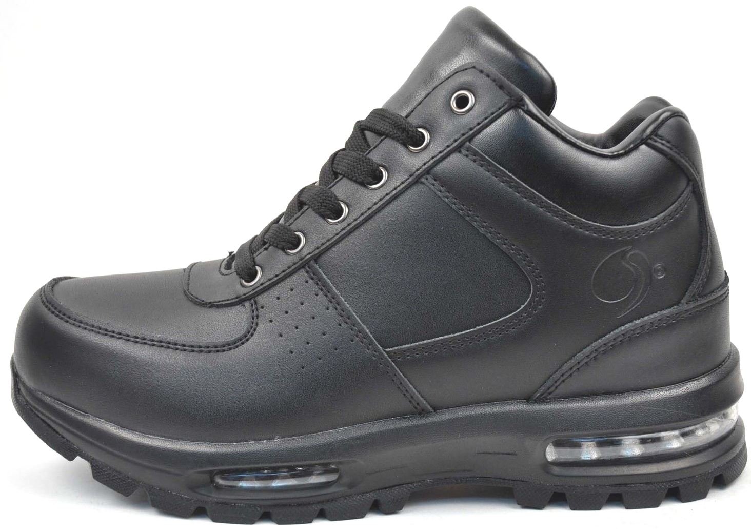 LABO Men's Black Hiking Leather Boot Air Heel 5712 7