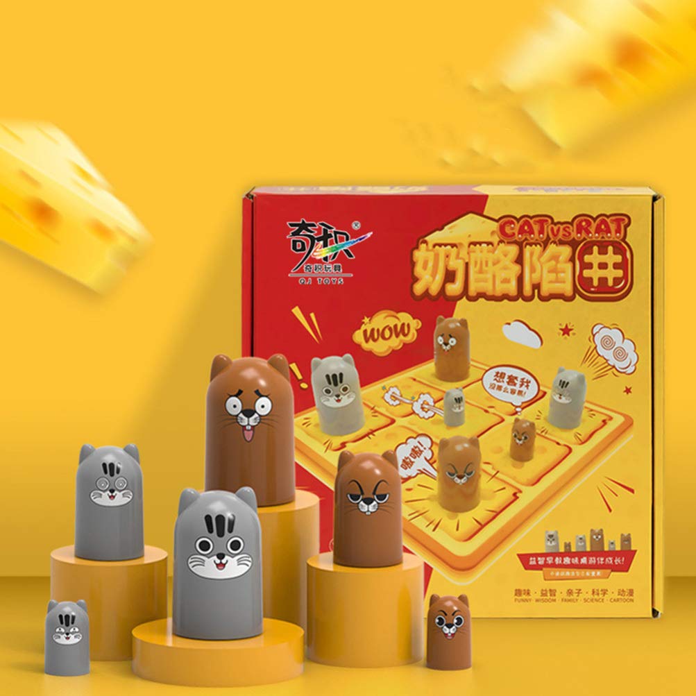 Totority Toe Game Toy, Kids Stacking Cup -Toe Board Game Fun Puzzle Game Toy for Party Desktop Checkers Stacking Puzzle Board Game