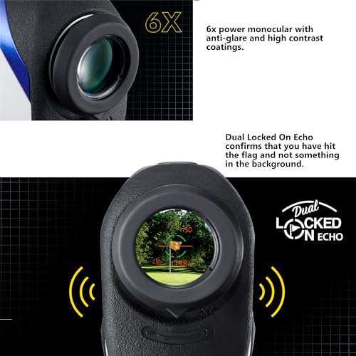 Nikon COOLSHOT ProII Golf Laser Rangefinder (16758) Stabilized View Bundle with 3 Extra CR2 Batteries and a Cleaning Cloth - Laser Yard Alignment with Club Selection, and Slope - Mens Golf Accesories