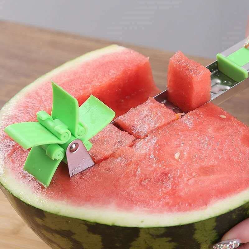 Watermelon windmill Cutter - Slice a Watermelon in Seconds, 304 Stainless Steel Fruit Slicer Pro Knife - Kitchen Gadgets Tools 10