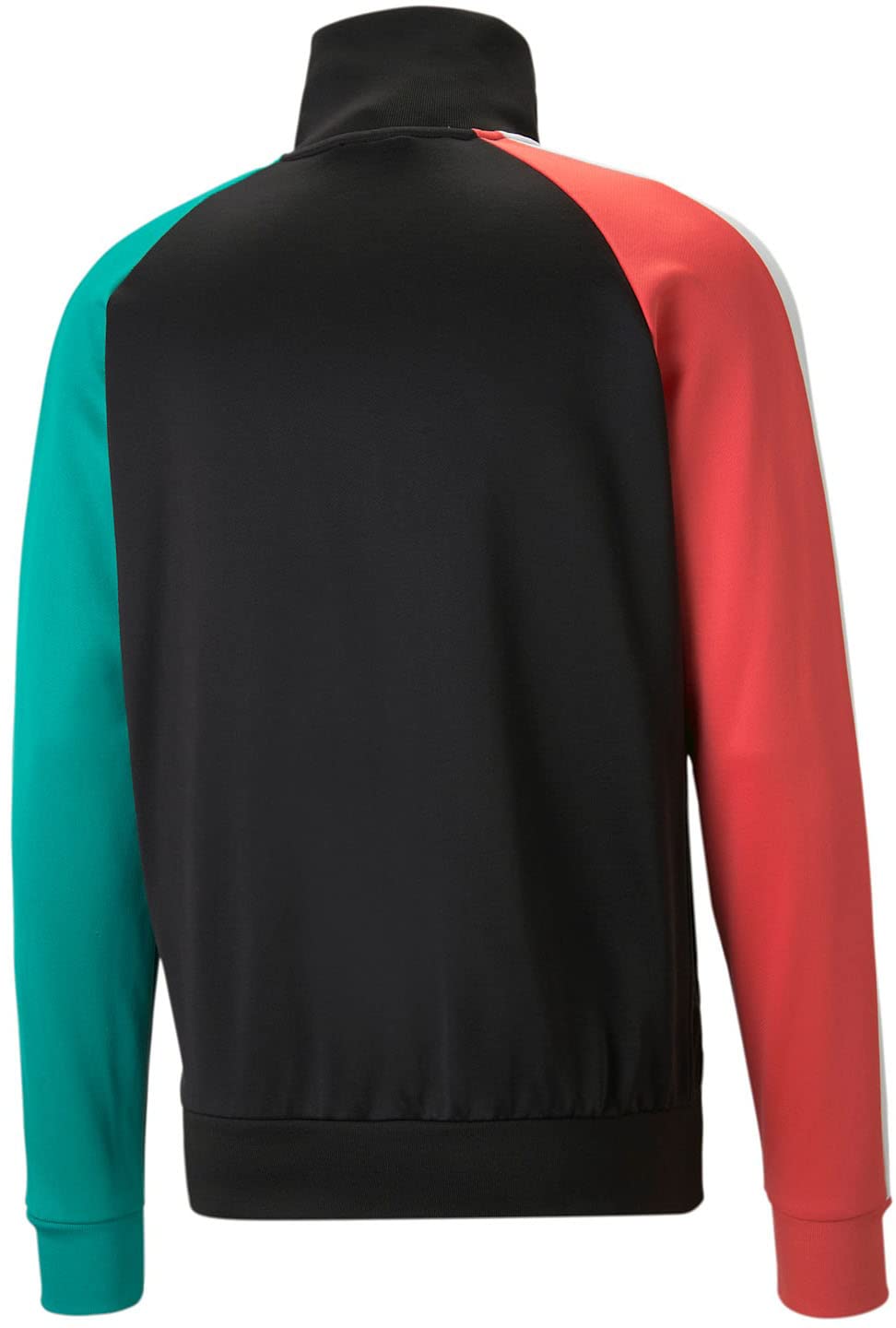 PUMA Mens Iconic T7 Track Jacket, Puma Black/Multi,Large US
