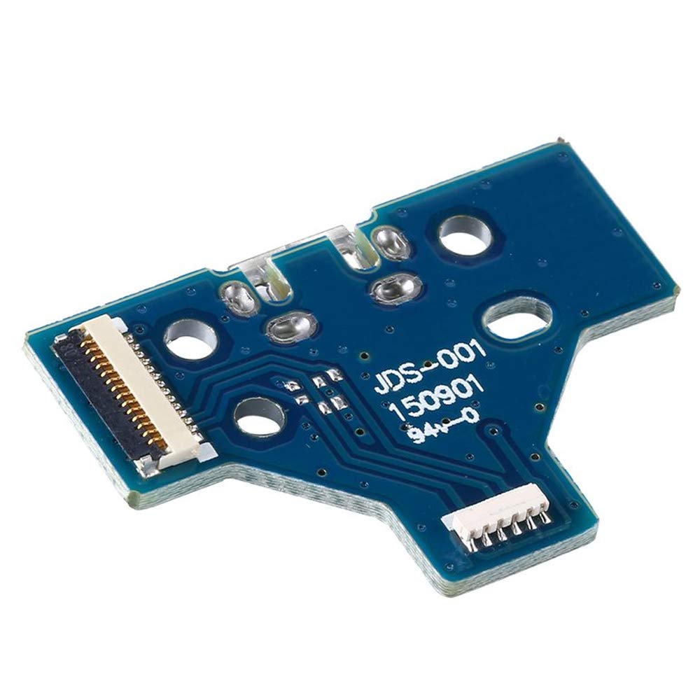 MMOBIEL Charging USB Port Replacement compatible with PlayStation PS4 Controller Dualshock 4 Model: JDS-001 12 Pin Flex Cable Incl. (+) Screwdriver
