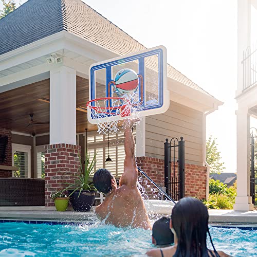 Lifetime 1306 Pool Side Height Adjustable Portable Basketball System, 44 Inch Backboard