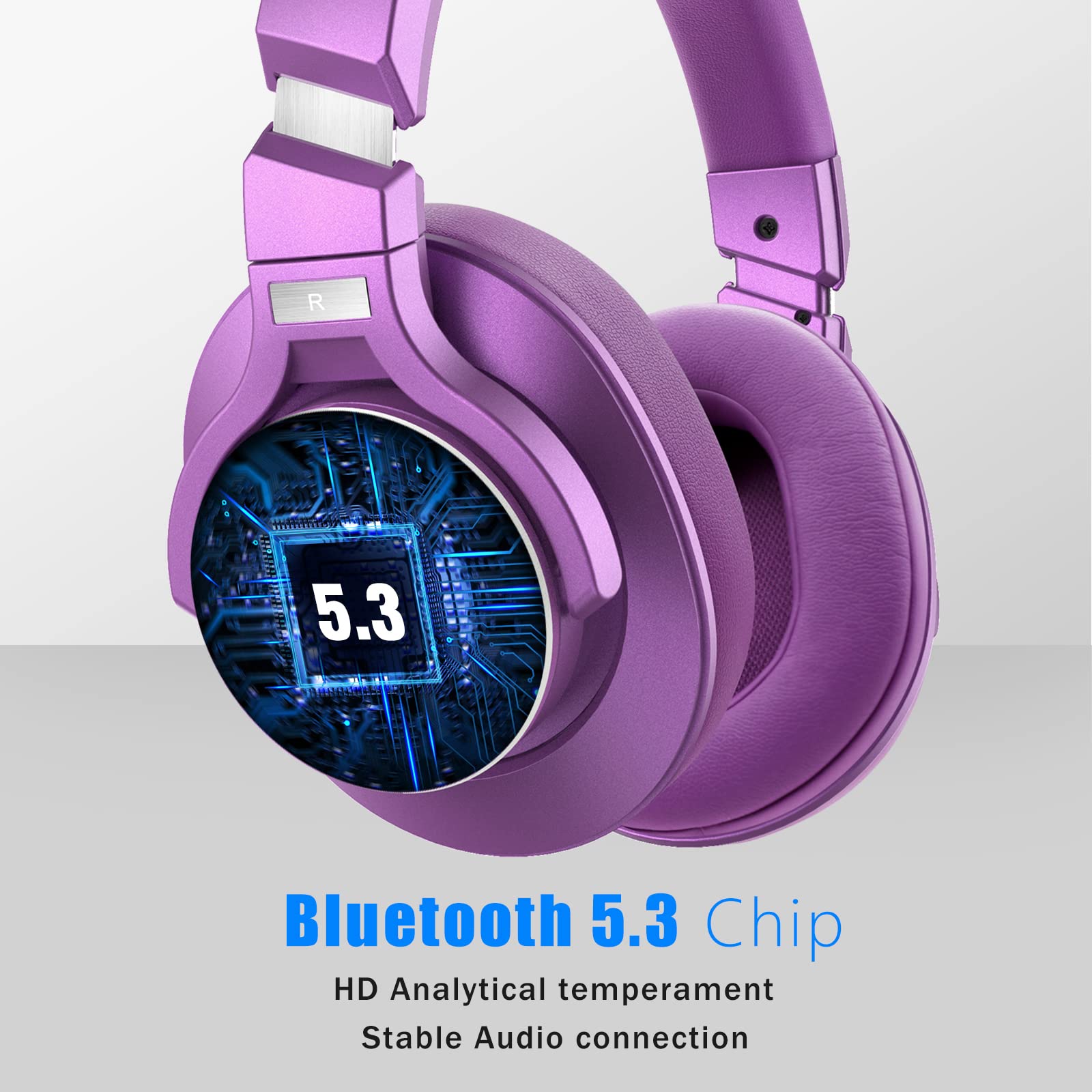 Srhythm NC25 Active Noise Cancelling Headphones,ANC Stereo Headset Bundle with NC75 Pro Bluetooth V5.3 Wireless,40 Hours Playtime Over Ear Headsets