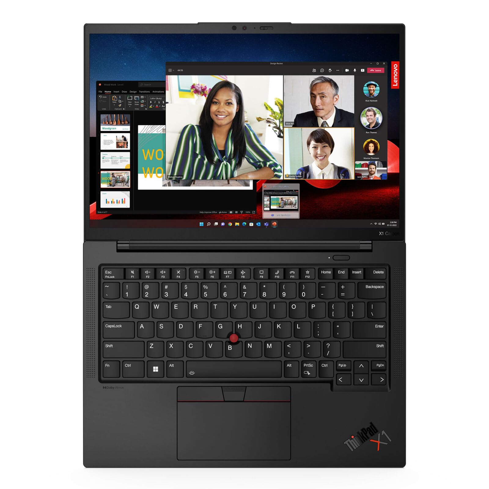 Lenovo ThinkPad X1 Carbon Gen 11 Business Laptop 14" WUXGA IPS Touch 400 nits 100% sRGB 13th Gen Intel 12-core i7-1365U 16GB RAM 4TB SSD Fingerprint Backlit Thunderbolt Win11Pro Black + HDMI Cable