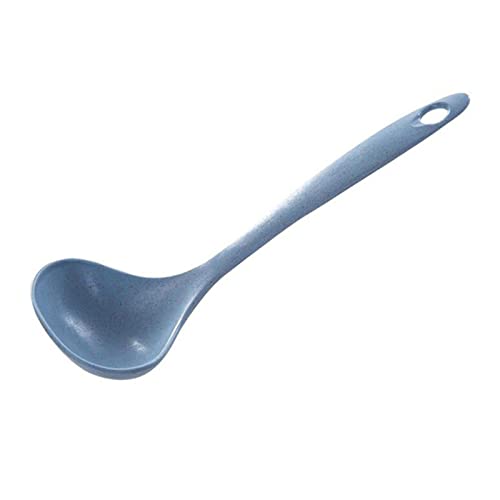 MABSSI Soup Ladle Long Handle Kitchen Spoon Green Healthy Cooking Scoop Household Sauce Spoons Utensils (Color : Green)