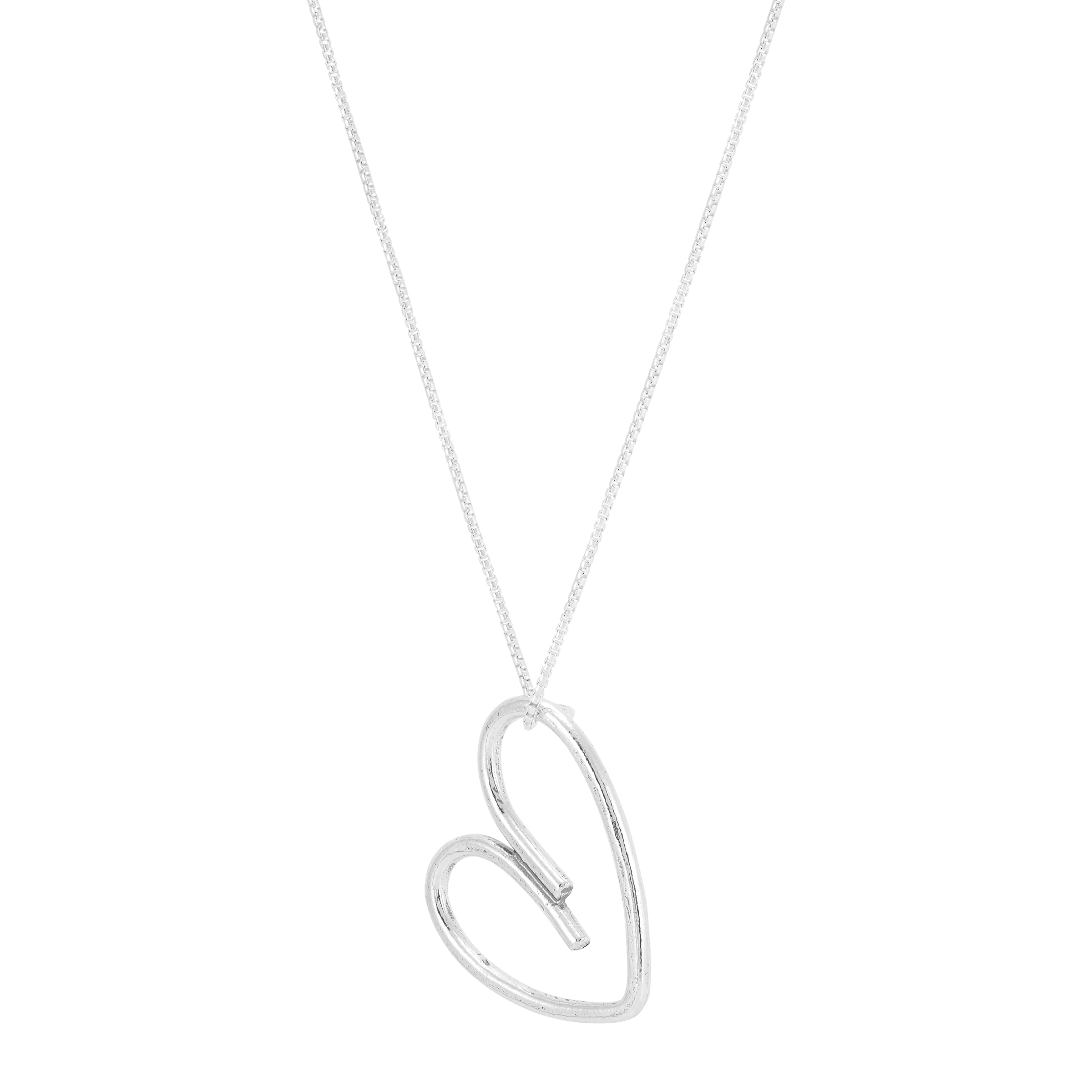 Silpada 'Heartfelt Love' Sterling Silver Pendant Necklace, 18" + 2"