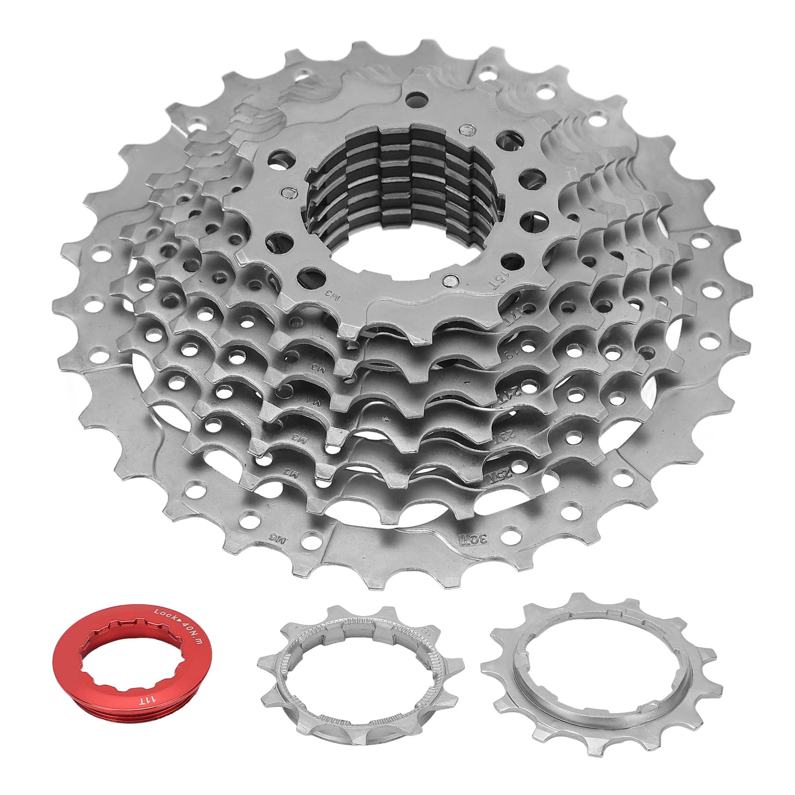 Road Bike Freewheel, Runs Smoothly Weight Reduction Anti Rust Treatment Cassette Freewheel Hollow Technology for Cycling