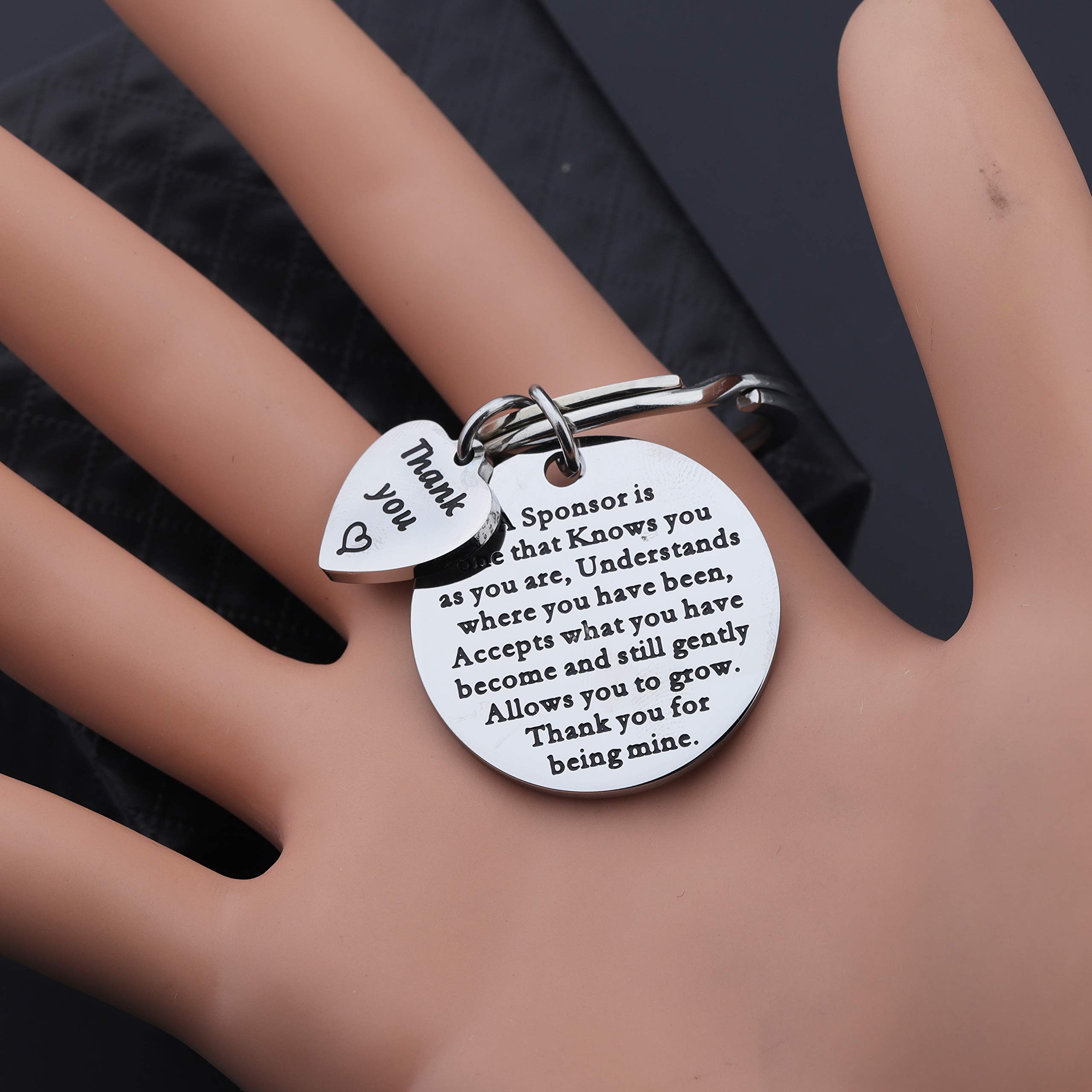 MAOFAED Sponsor Gift Sponsor Keychain Sponsor Appreciation Gift AA Sponsor Gift NA Addiction Recovery Gift