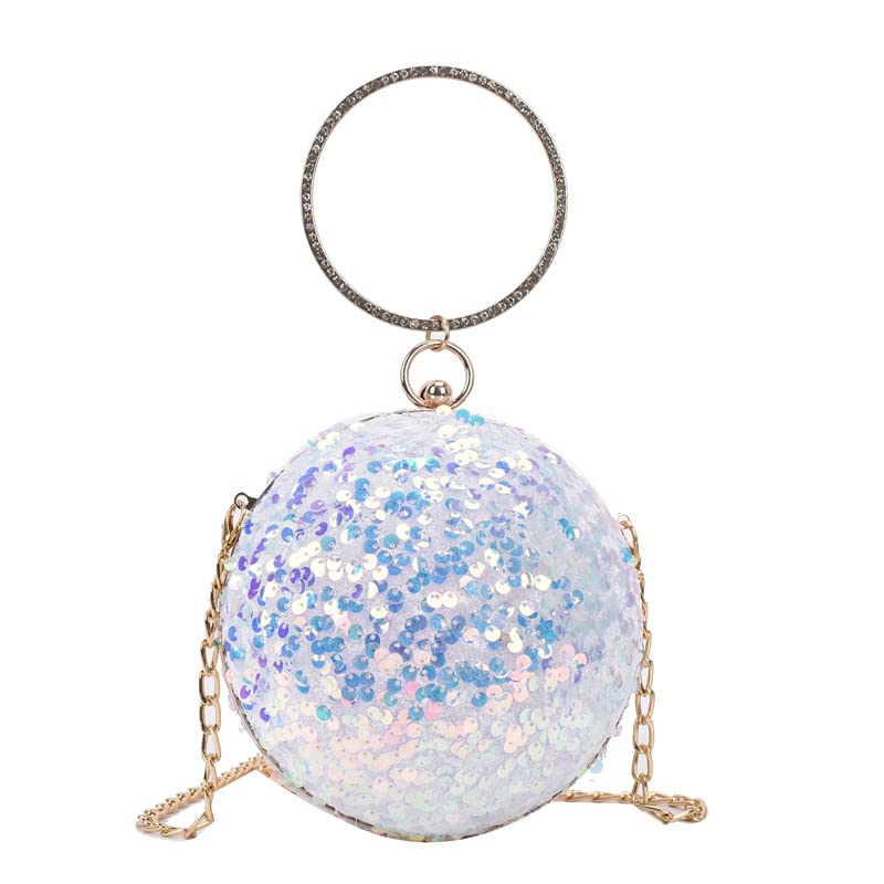 Purses and Handbags for Women Bag Sequins Solid Color Tote Chain Girl's Crossbody Bag