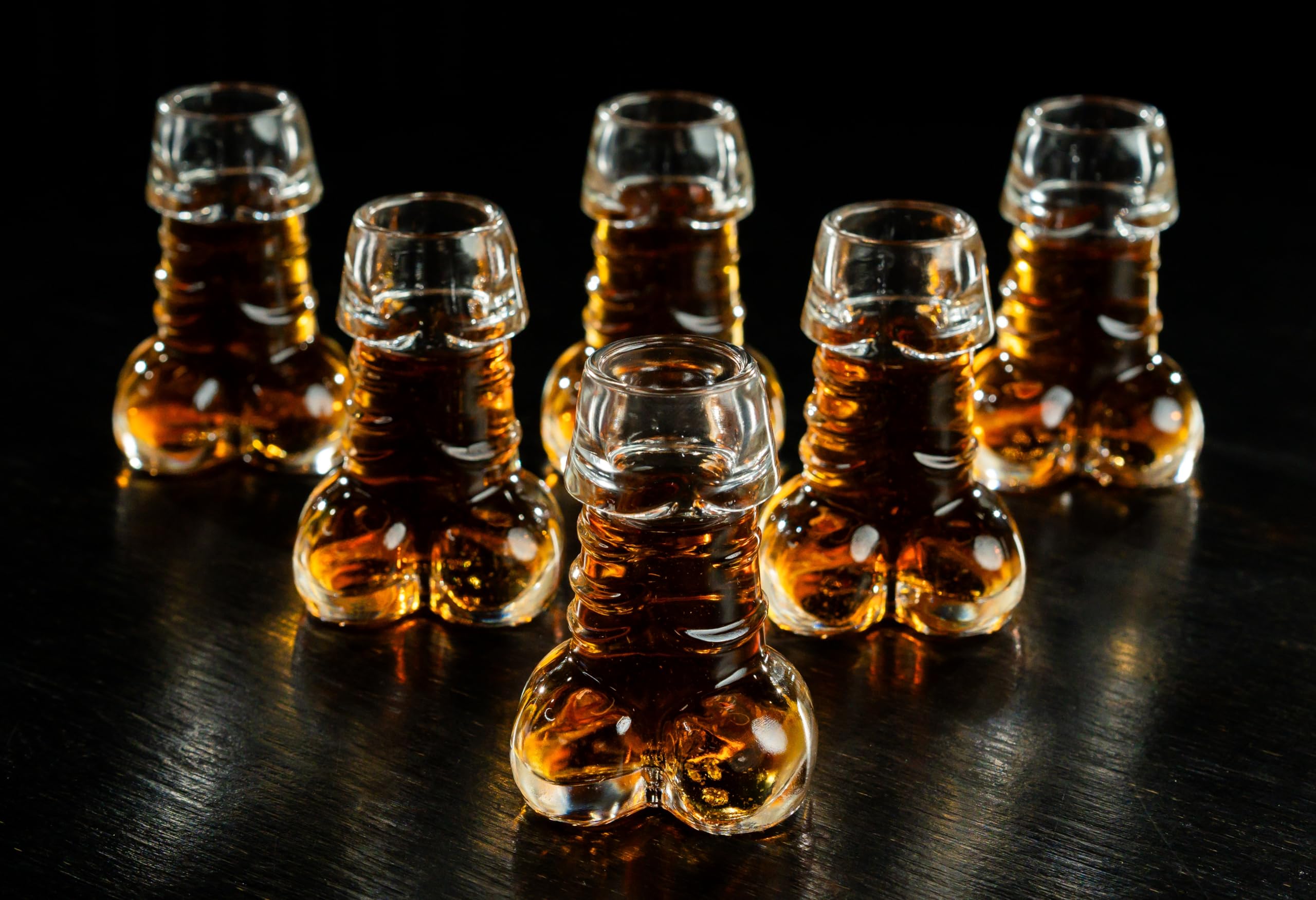 Shot glasses, glasses set 6 pack for whiskey, vodka, tequila, liquor, bachelorette party, funny gifts, 1.35 oz/40 ml -each